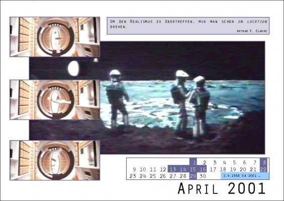 Kalender 2001: Odyssee im Weltraum | zanjero.de