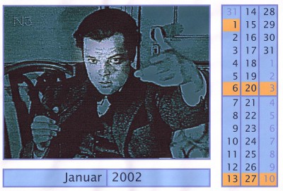 Kalender 2002: Orson Welles | zanjero.de