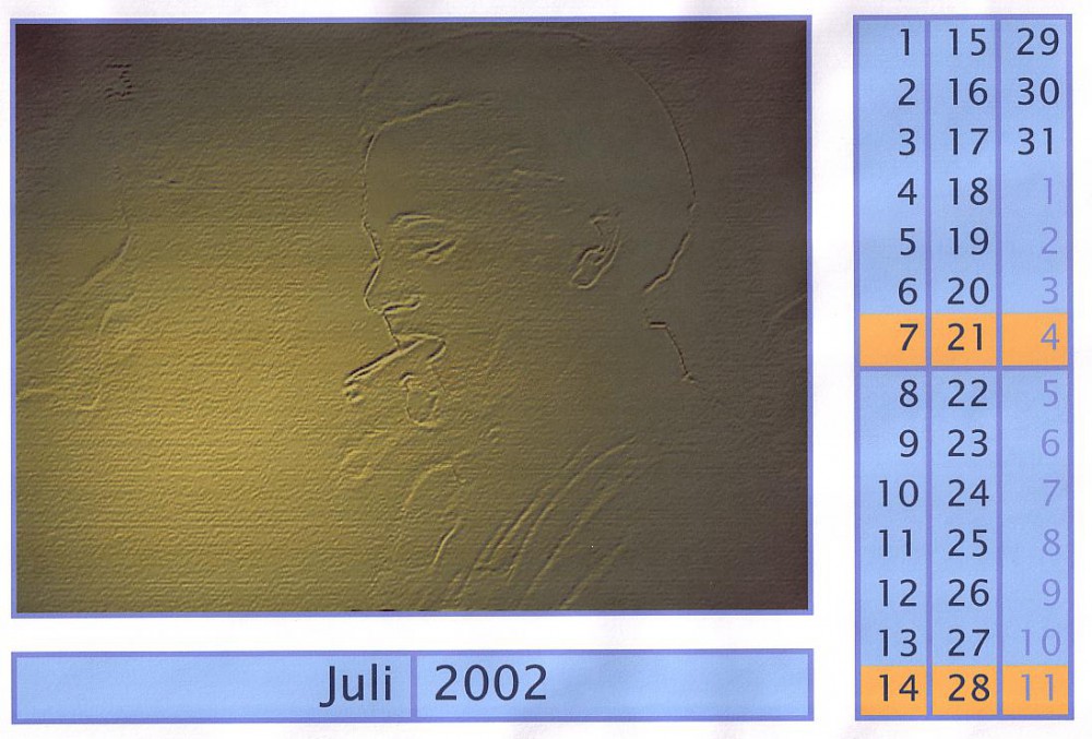 Kalender 2002: Orson Welles | zanjero.de